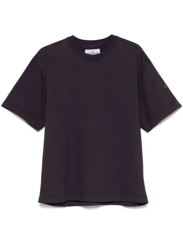 Stone Island Cotton T-Shirt Purple Editorialist