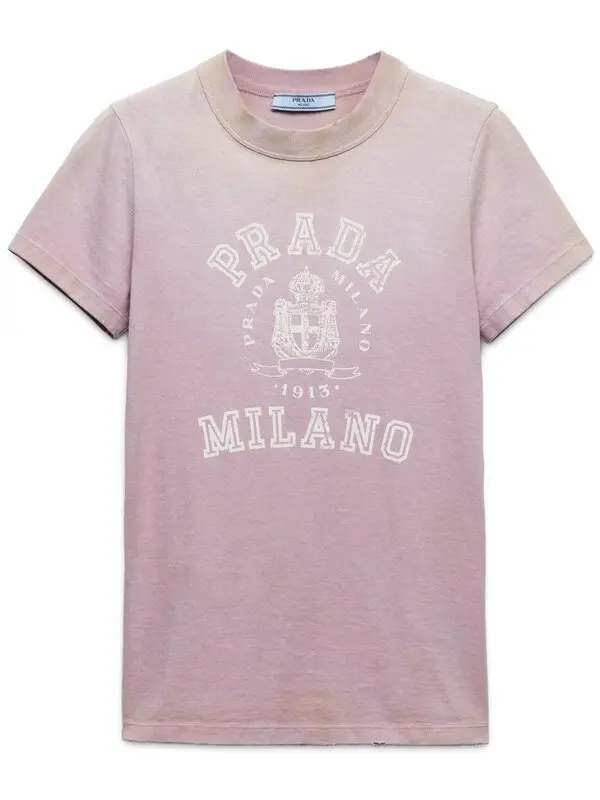 Prada Logo-print T-shirt - Purple