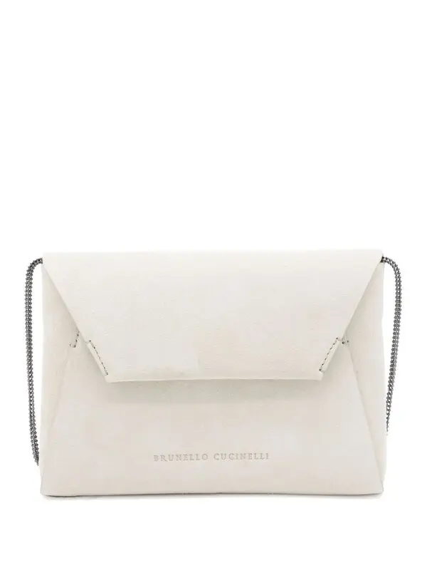 Brunello Cucinelli Duo Clutch - White