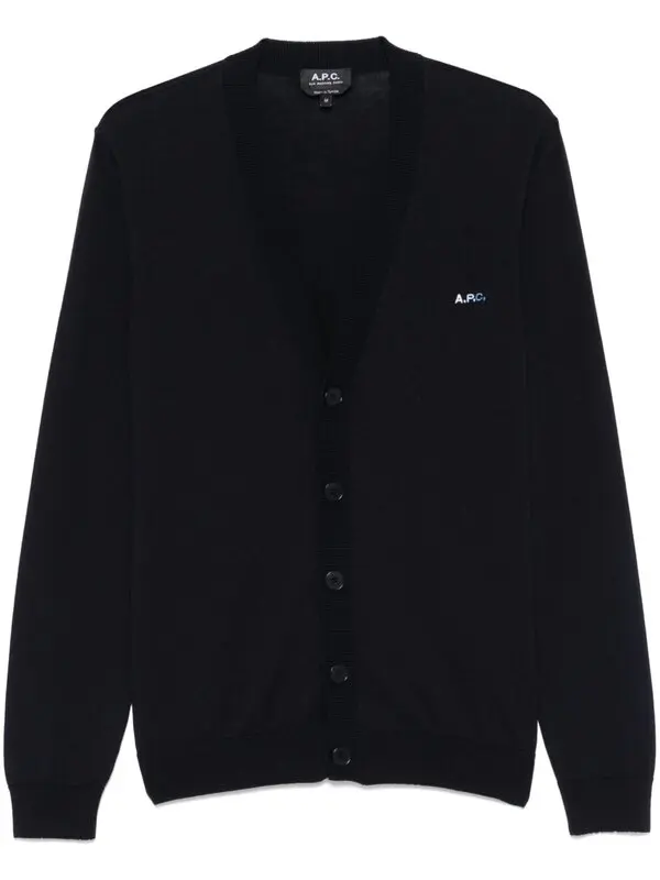 A.P.C. Jamie Cardigan - Blue | Editorialist