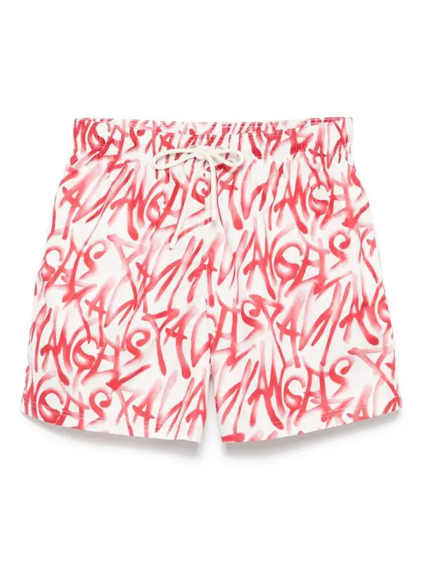 Palm Angels Graffiti-print Swim Shorts