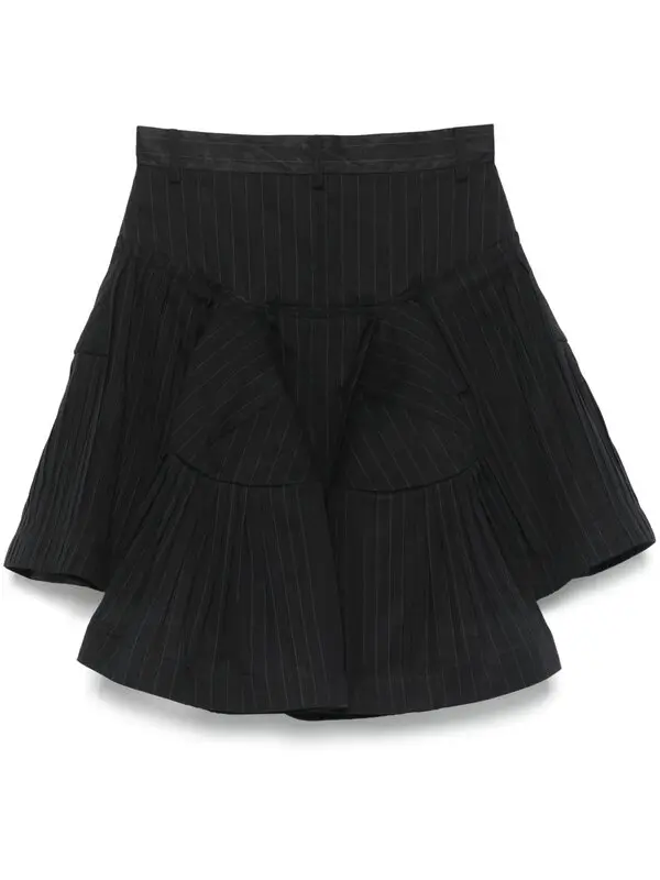 Sacai Pinstriped Mini Skirt