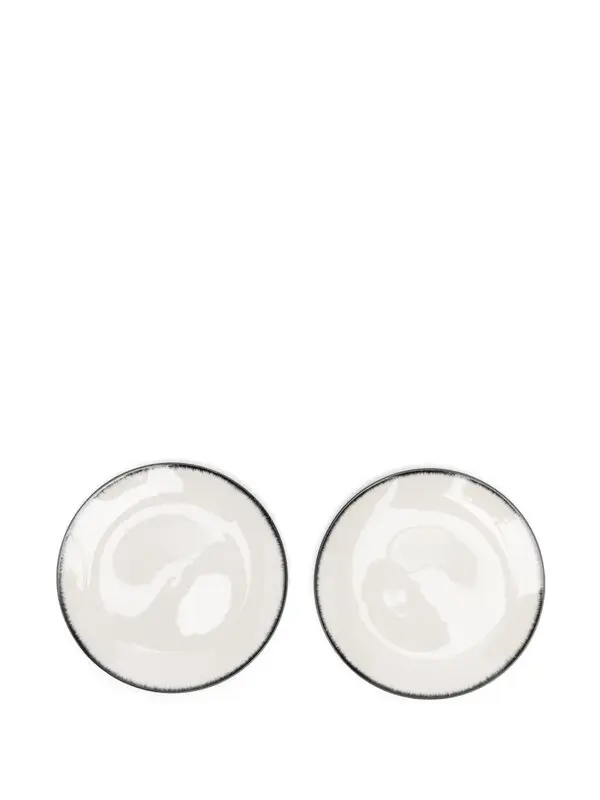 ANN DEMEULEMEESTER X SERAX Contrasting-border Dessert Plates