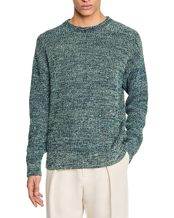 Sandro Chenille Crewneck Sweater - Super Green