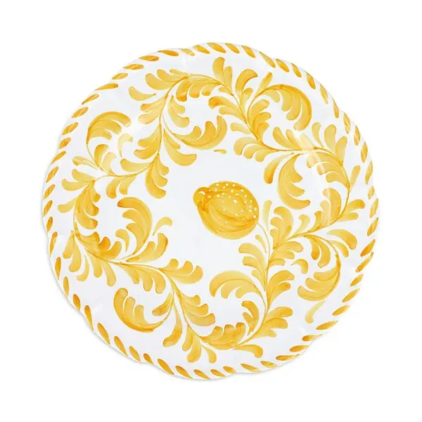 VIETRI Arezzo Round Platter - Yellow