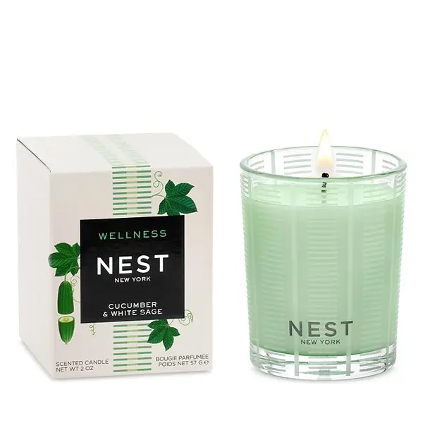 NEST NEW YORK Cucumber & White Sage Votive Candle, 2 Oz