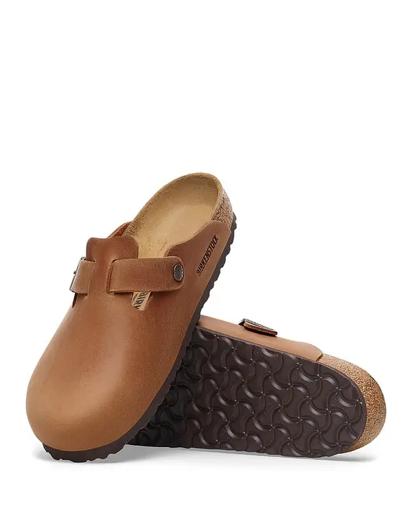 BIRKENSTOCK Boston Clogs - Cognac