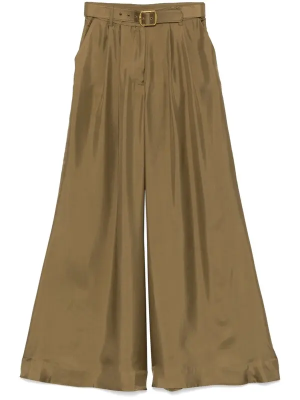 Zimmermann Crush Trousers - Green
