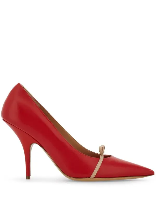 FERRAGAMO 95mm Mini-bow Pumps - Red