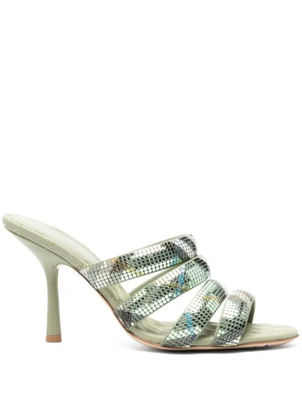 Burberry 100mm Check Mesh Sandals