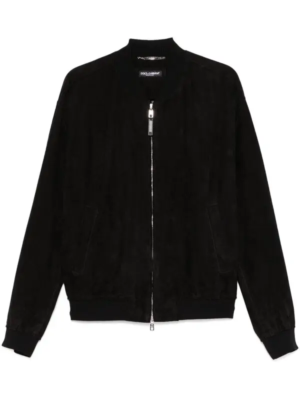 Dolce & Gabbana Suede Bomber Jacket