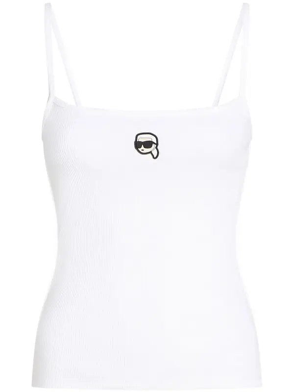 Karl Lagerfeld Ikon Tank Top - White