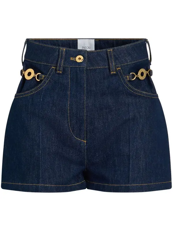 Patou Denim Mini Shorts