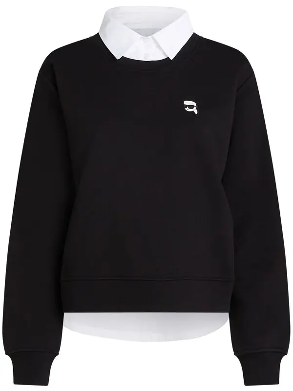 Karl Lagerfeld Ikon Two-tone Sweatshirt