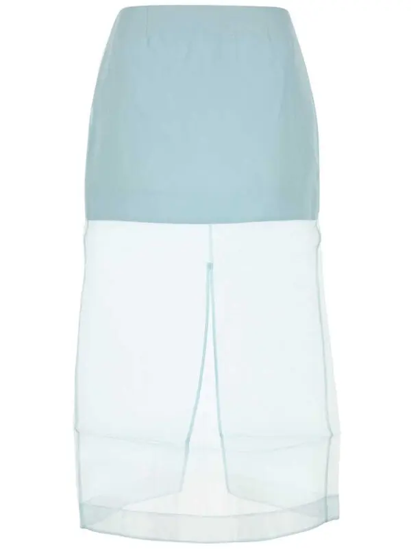 Zimmermann Crush Skirt - Blue