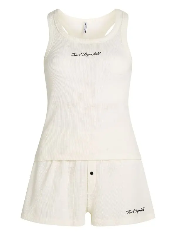 Karl Lagerfeld Hotel Karl Sheer Pajama Set