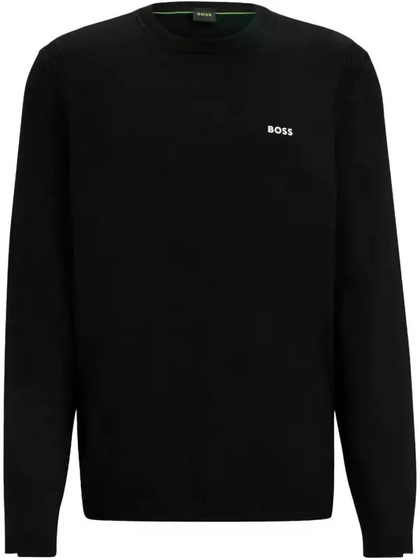 Hugo Boss Crew-neck Sweater - 001 Black