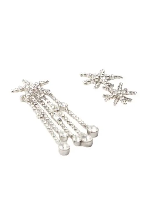 Maje Star Strass Earrings - Crystal