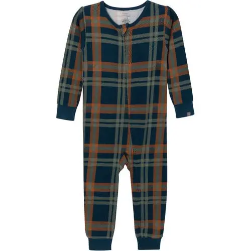 MODERN MOMENTS™ BY GERBER Hacci Comfort Unionsuit - Navy Plaid