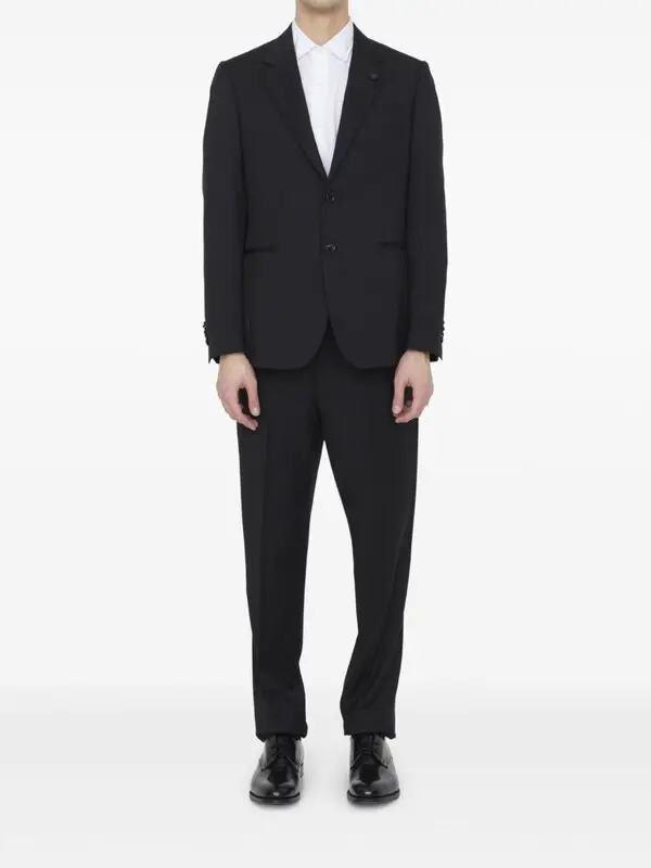 LARDINI Wool Suit - Black