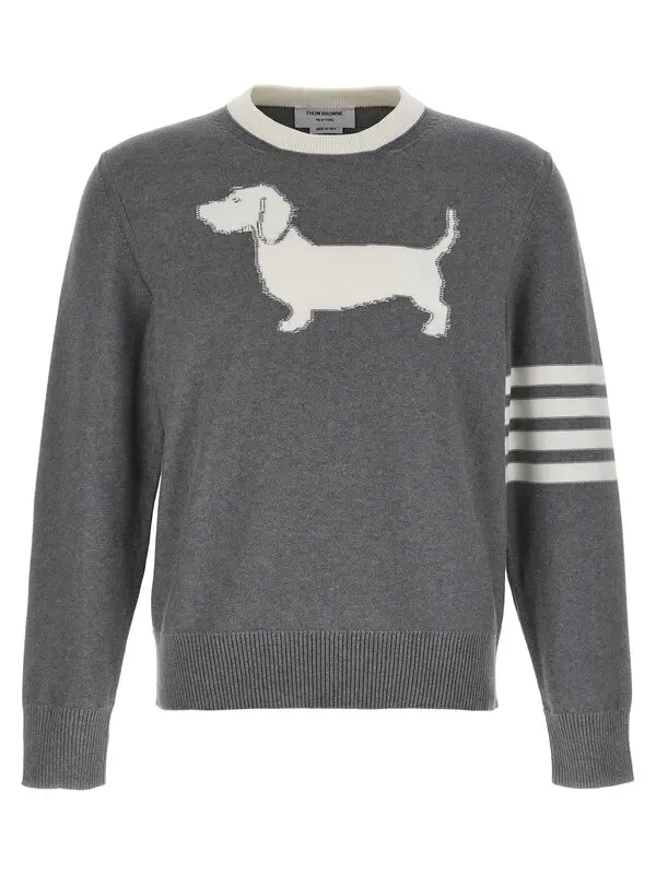 Thom Browne 4 Bar Hector' Sweater - Gray