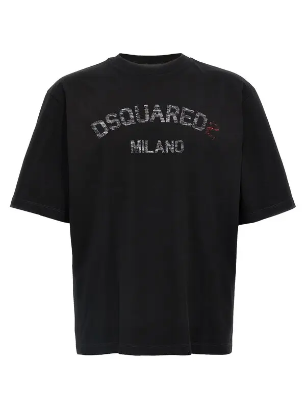 Dsquared2 Faded T Shirt - Black