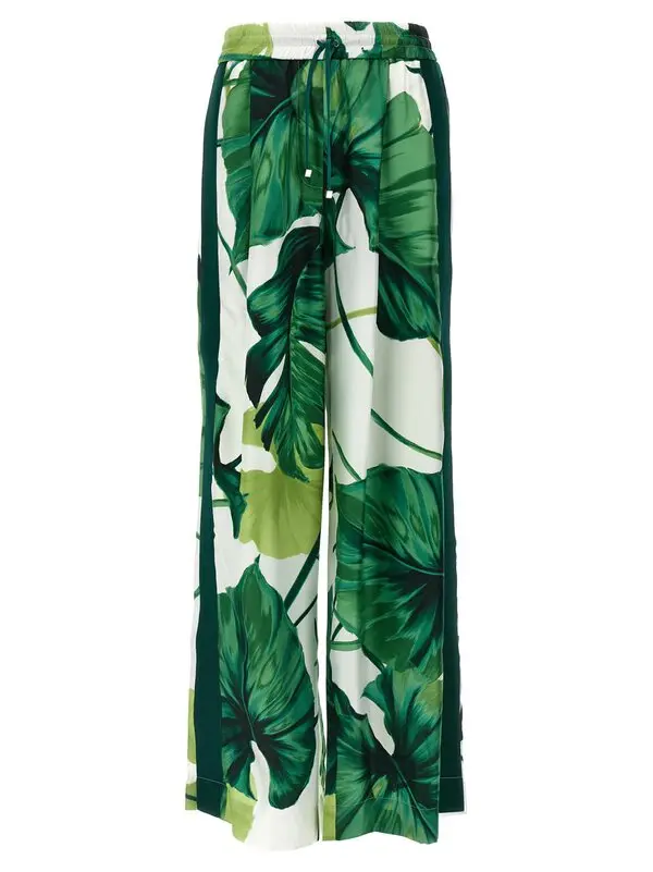 F.R.S FOR RESTLESS SLEEPERS Asteria Floral Print Silk Twill Pants - Multicolor