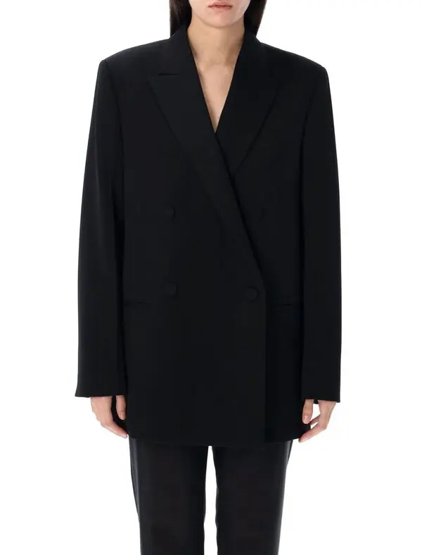 JIL SANDER Compact Wool Grain De Poudre Blazer