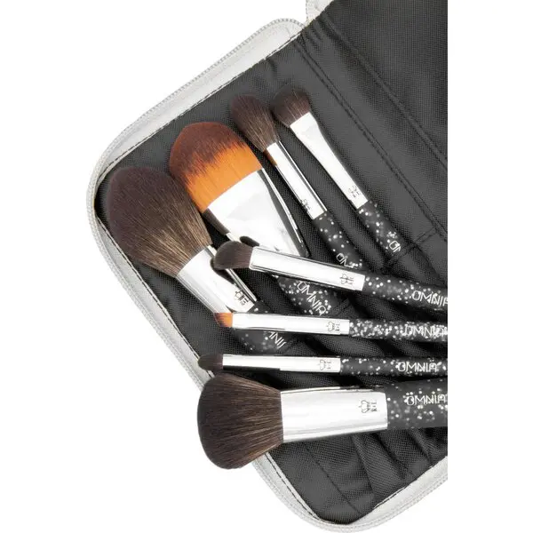 OMNIA BRUSH Pro Glitter Travel 8pc Makeup Brush Set