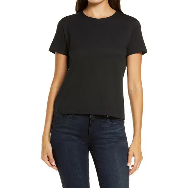 Commando Essential Crewneck Tee - Black