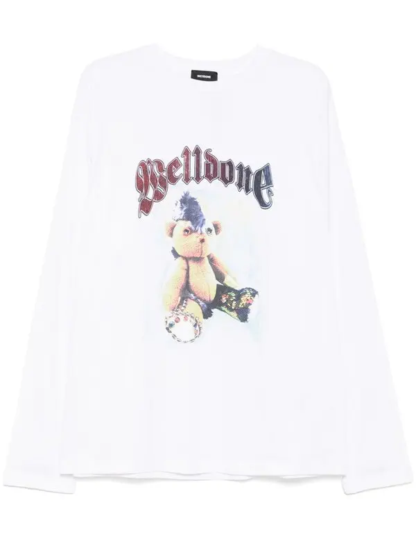 We11Done Logo Print T-shirt - White