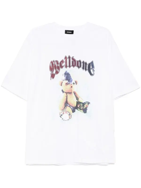 We11Done Logo Print T-shirt - White