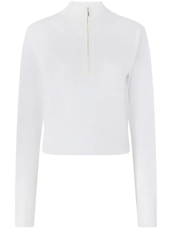 Pinko Half-zip Top - White