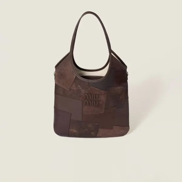 Miu Miu Ivy Leather Patchwork Bag - Briarwood