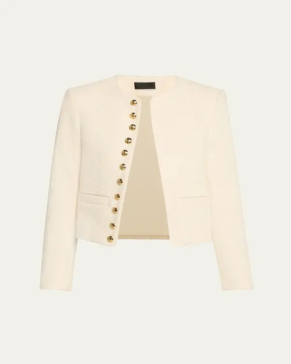 NILI LOTAN Patti Open-front Jacket - Ivory