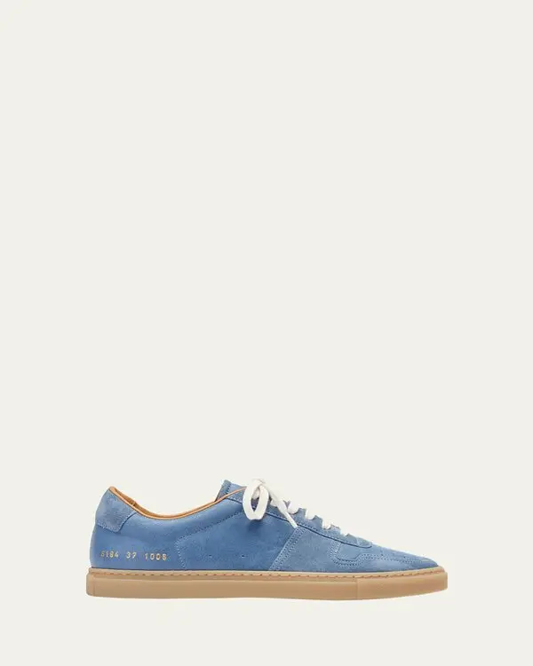 COMMON PROJECTS Bball Duo Slim Suede Sneakers - Blue