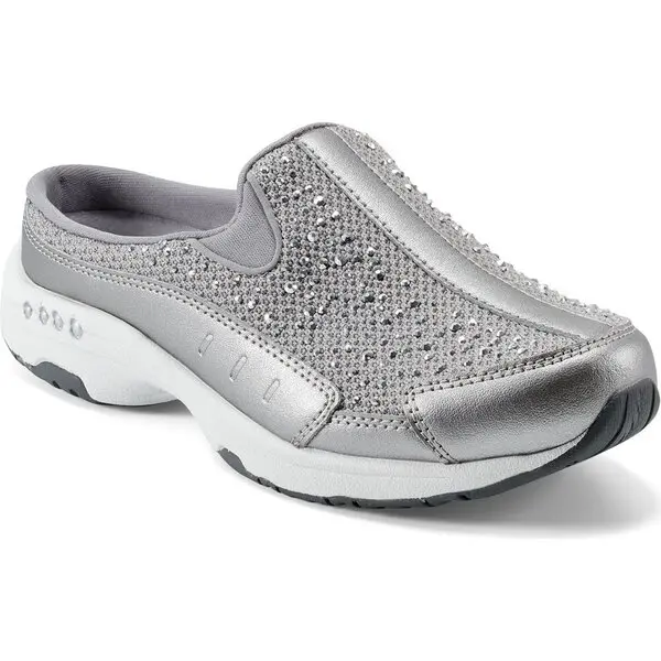 Easy Spirit Travel Sparkle Clog - Medium Gray