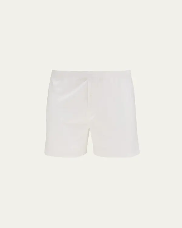 EMANUELE MAFFEIS Solid Cotton Boxers