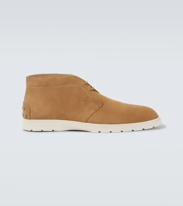 TOD'S Suede Desert Boots - Beige