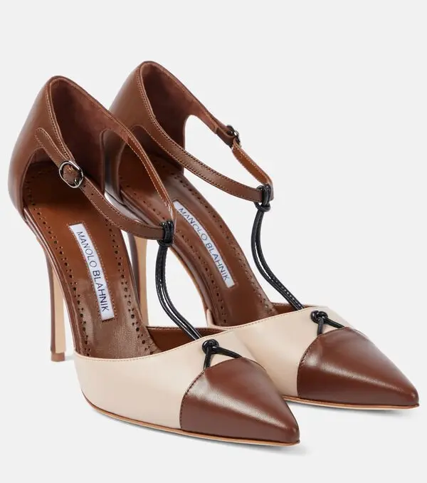 Manolo Blahnik Assala Leather Pumps