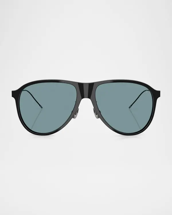 Brunello Cucinelli Aviator Sunglasses - Black