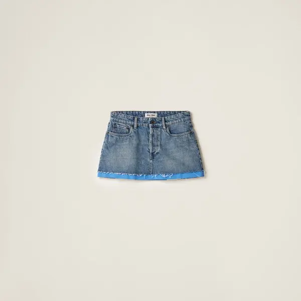 Miu Miu Denim Miniskirt - Sapphire Blue