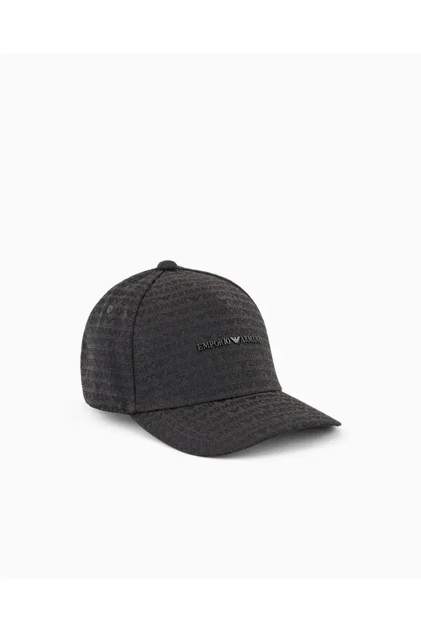 Emporio Armani Jacquard Logo Baseball Cap