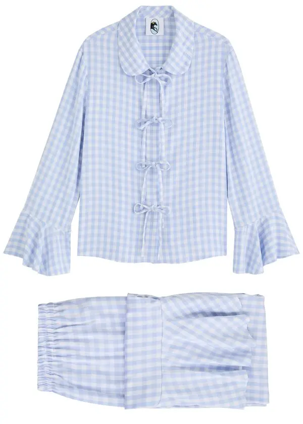 Sleeper Nebula Checked Twill Pyjama Set