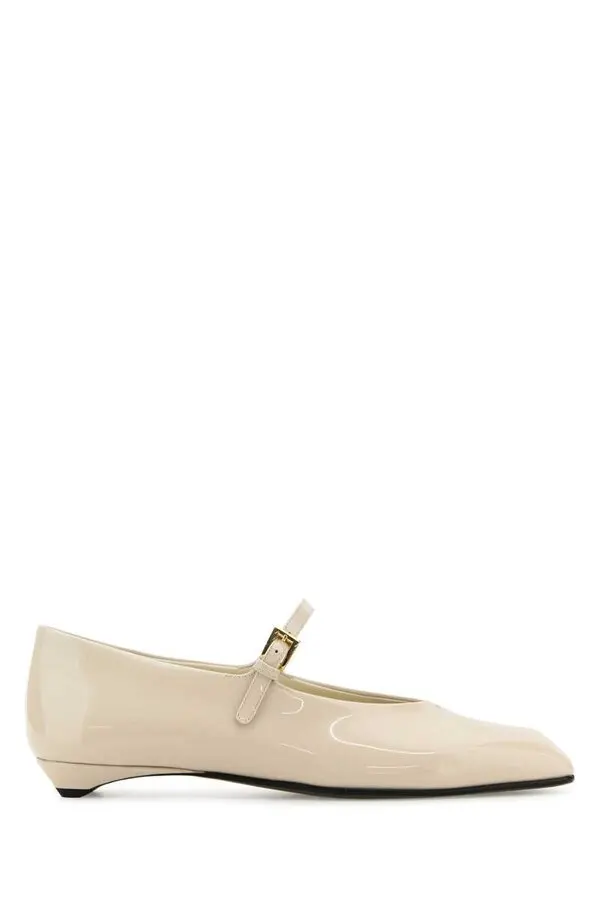 Prada Leather Ballerinas - White