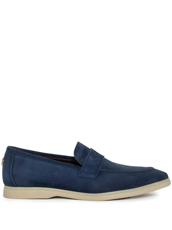 BOUGEOTTE Suede Loafers - Blue