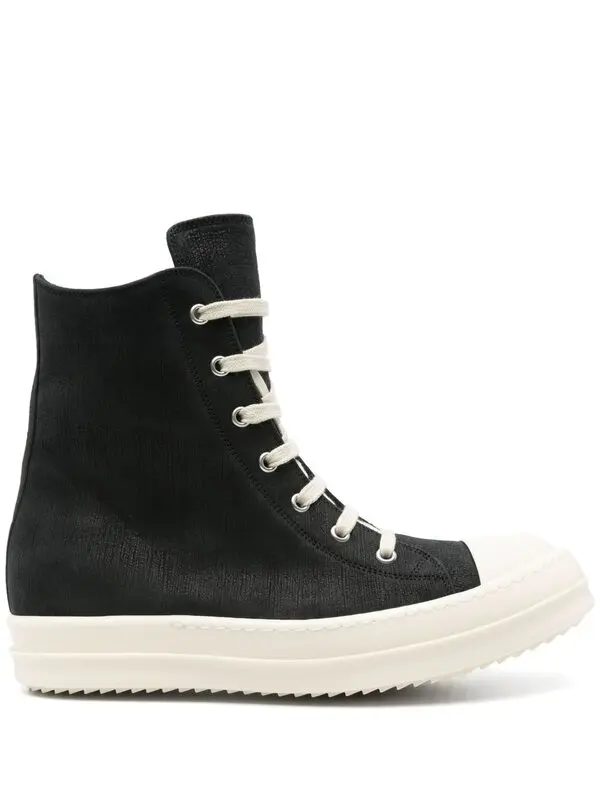 Rick Owens Leather High-top Sneakers