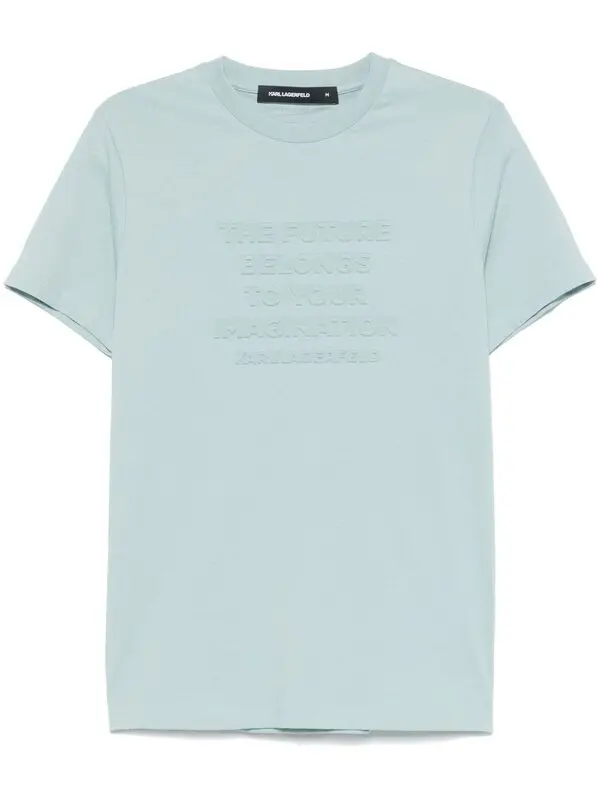 Karl Lagerfeld Slogan-embossed T-shirt