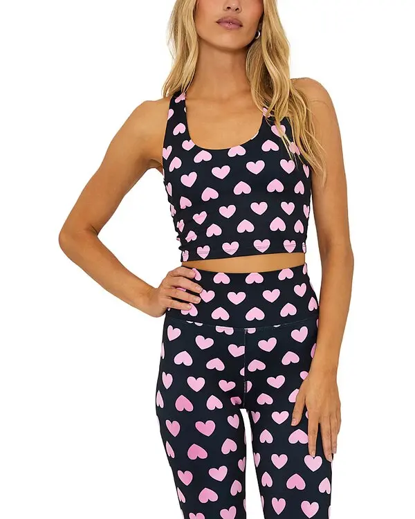 Beach Riot Yara Medium Impact Sports Bra - Love Heart