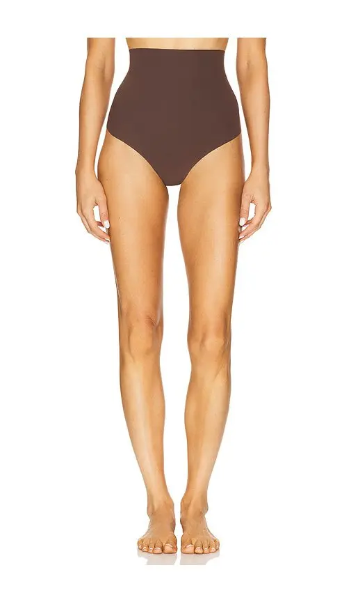 Commando Control Thong In Chocolate - Mocha
